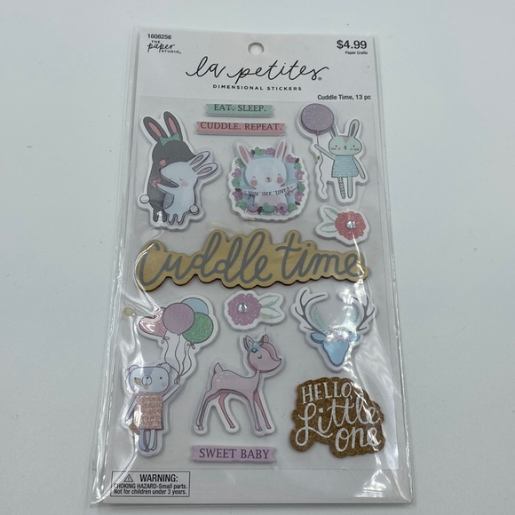 the paper studio | Office | Cuddle Time Baby Stickers 3 Pc One Sheet ...